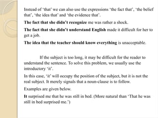 Grammar: Power Point Slides of Noun Clause | PPT