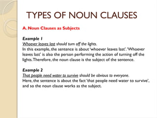 Grammar: Power Point Slides of Noun Clause | PPT
