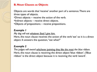 Grammar: Power Point Slides of Noun Clause | PPT