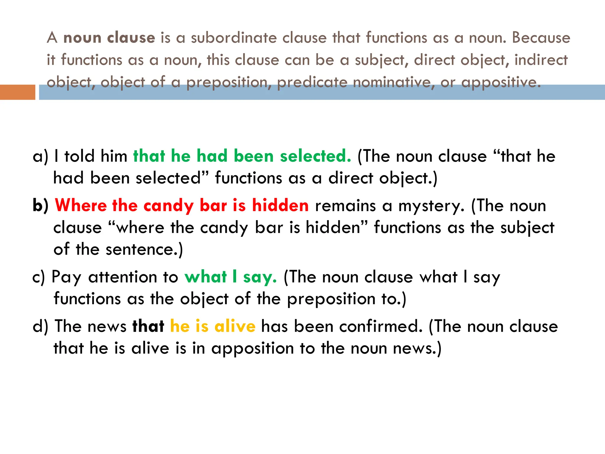Noun Clause.ppt Noun Clause.ppt Noun Clause.ppt