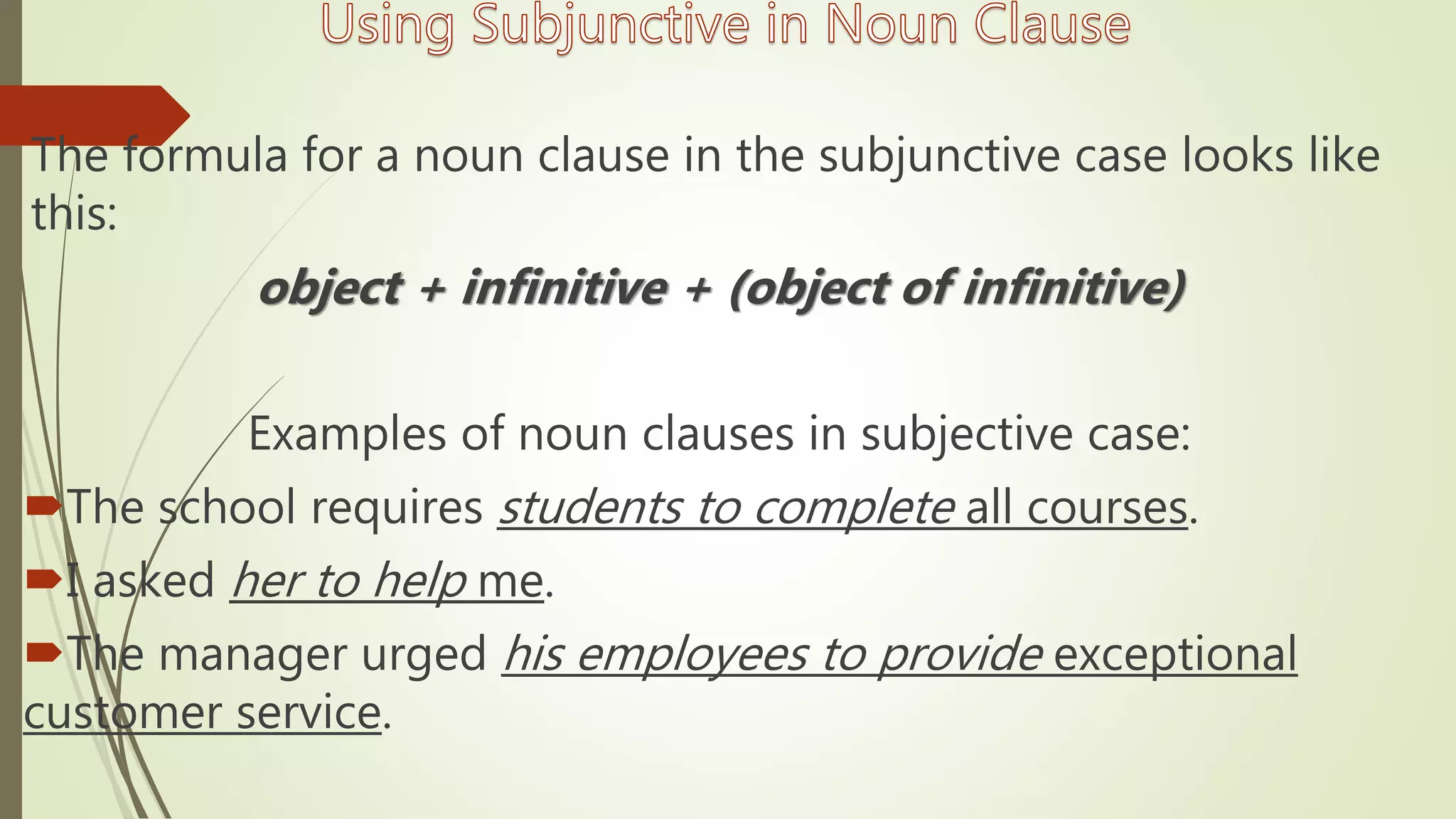 Noun clause presentation mssl | PPTX | Law