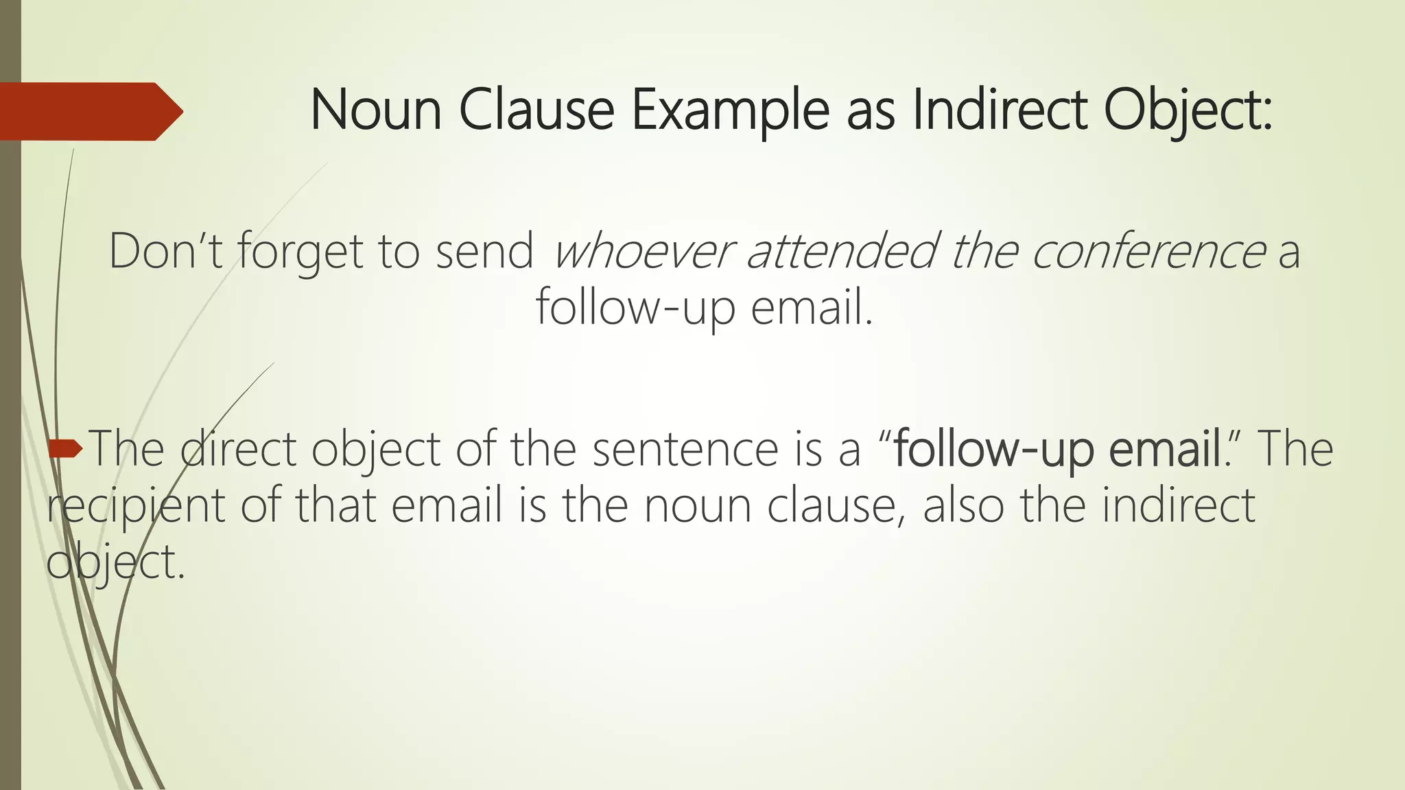 Noun clause presentation mssl | PPTX | Law