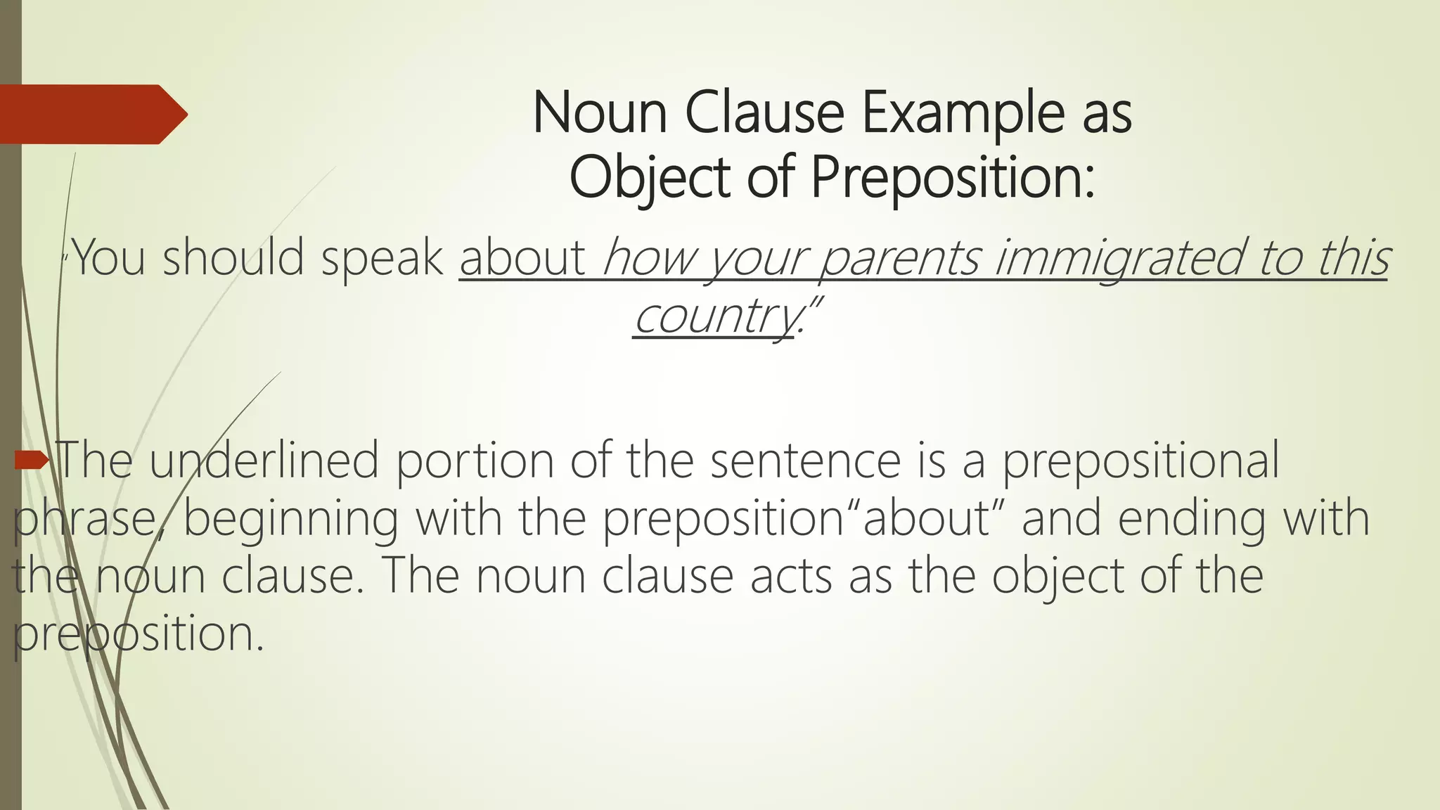 Noun clause presentation mssl | PPTX | Law