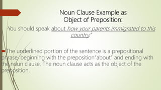 Noun clause presentation mssl | PPTX | Law