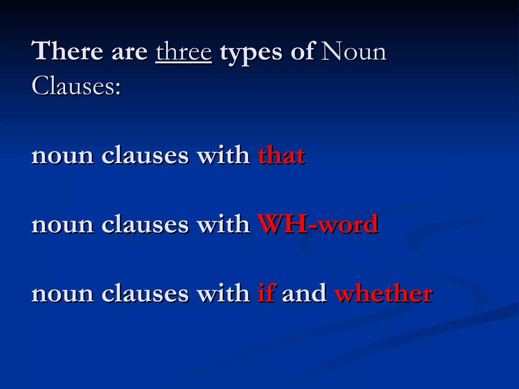 Noun clauses | PPT