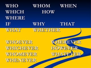 Noun clauses | PPT