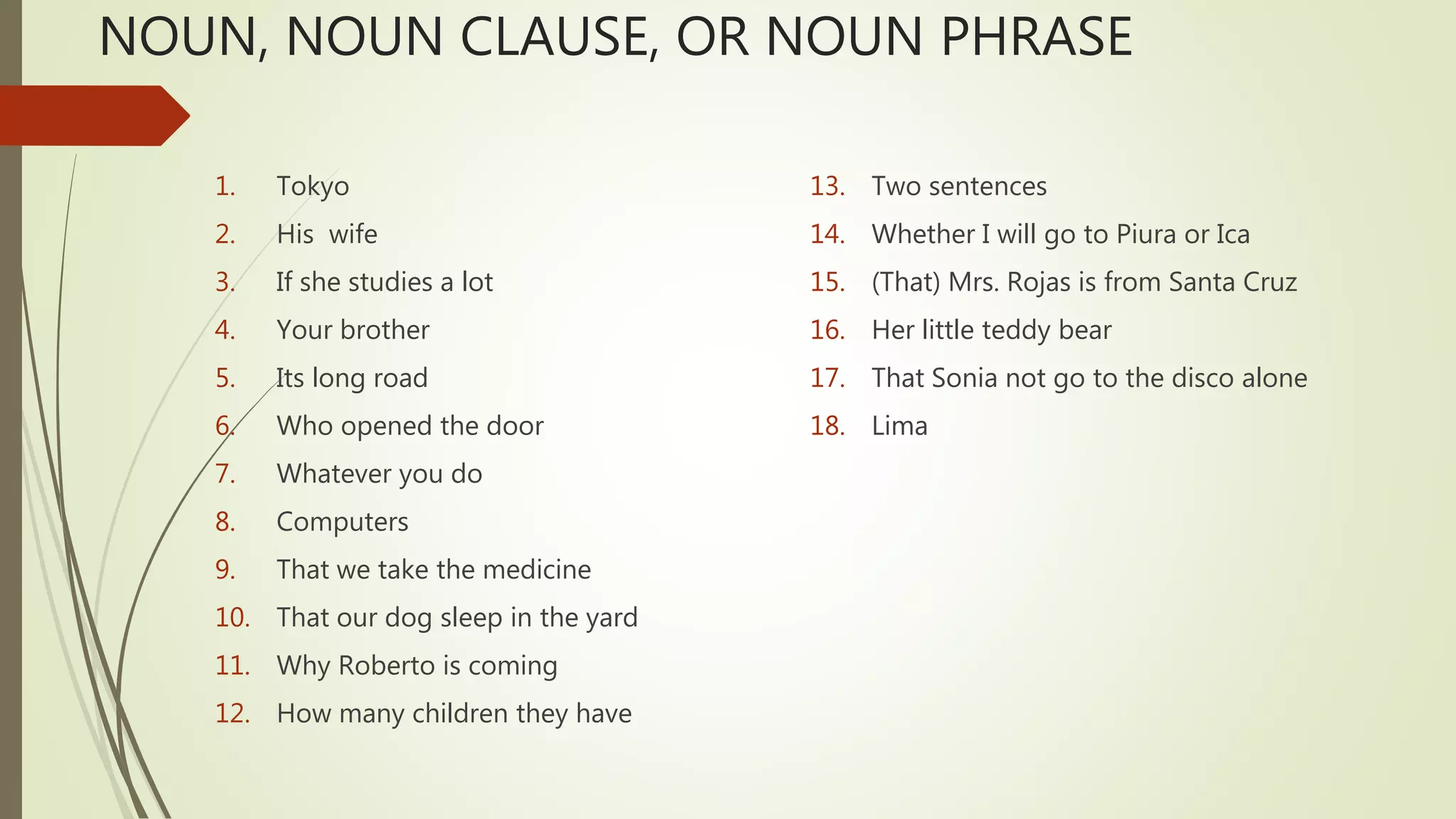 Noun clauses | PPTX