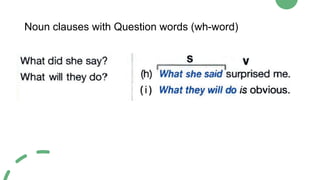 (English Grammar) Writing - Noun clauses | PPT