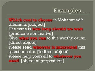 Noun clauses (1) | PPT