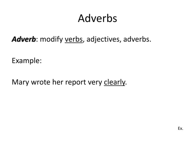 Noun clauses, adjetives and adverbs | PPTX
