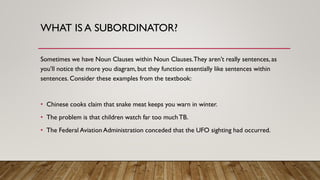 Noun clauses, gerunds, infinitives part one | PDF