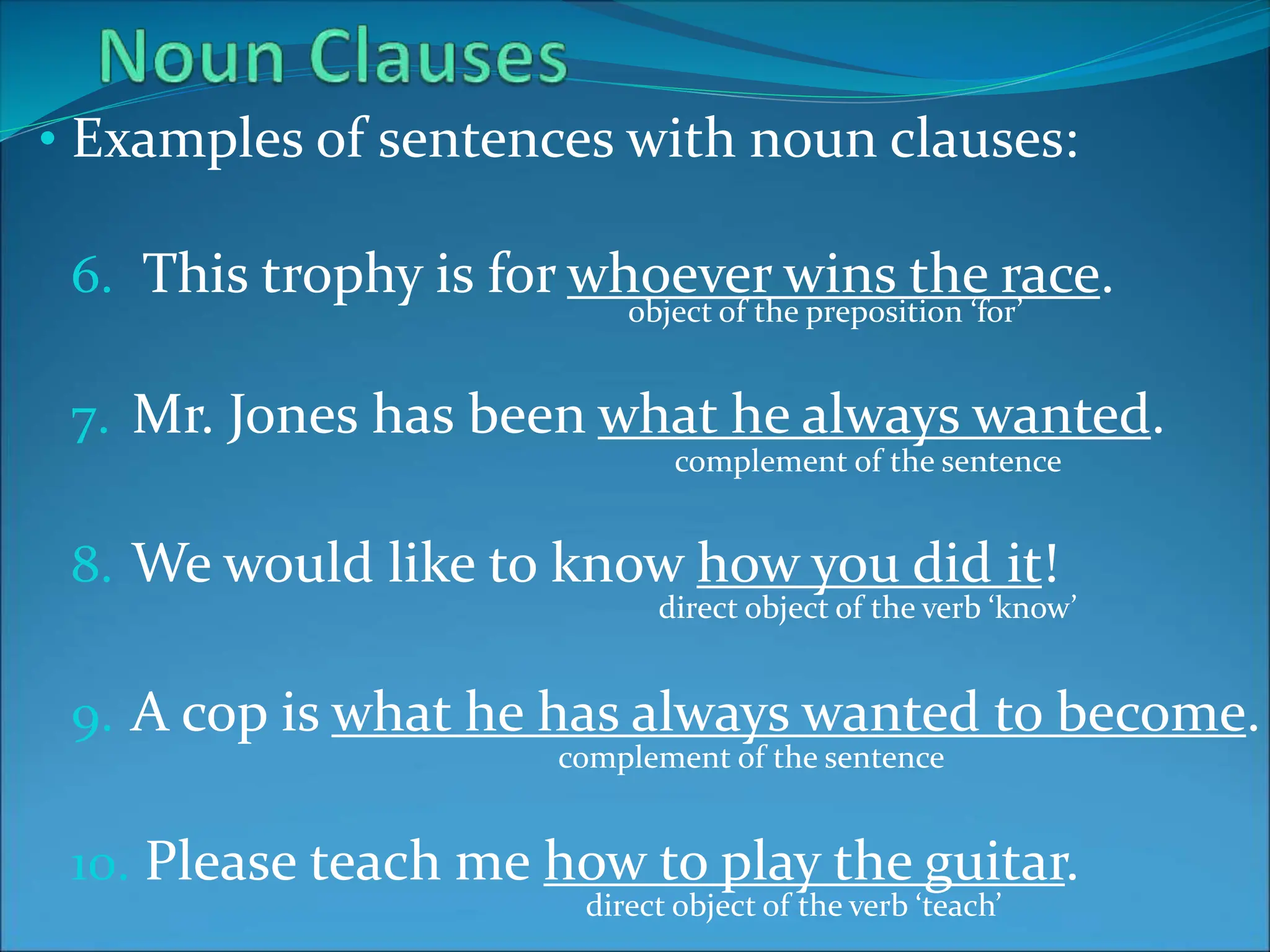 Noun_Clauses_Part, bibliography for the TOEFL.ppt