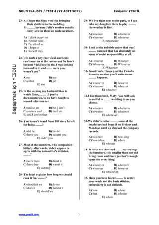 Nounclauses test4 | PDF