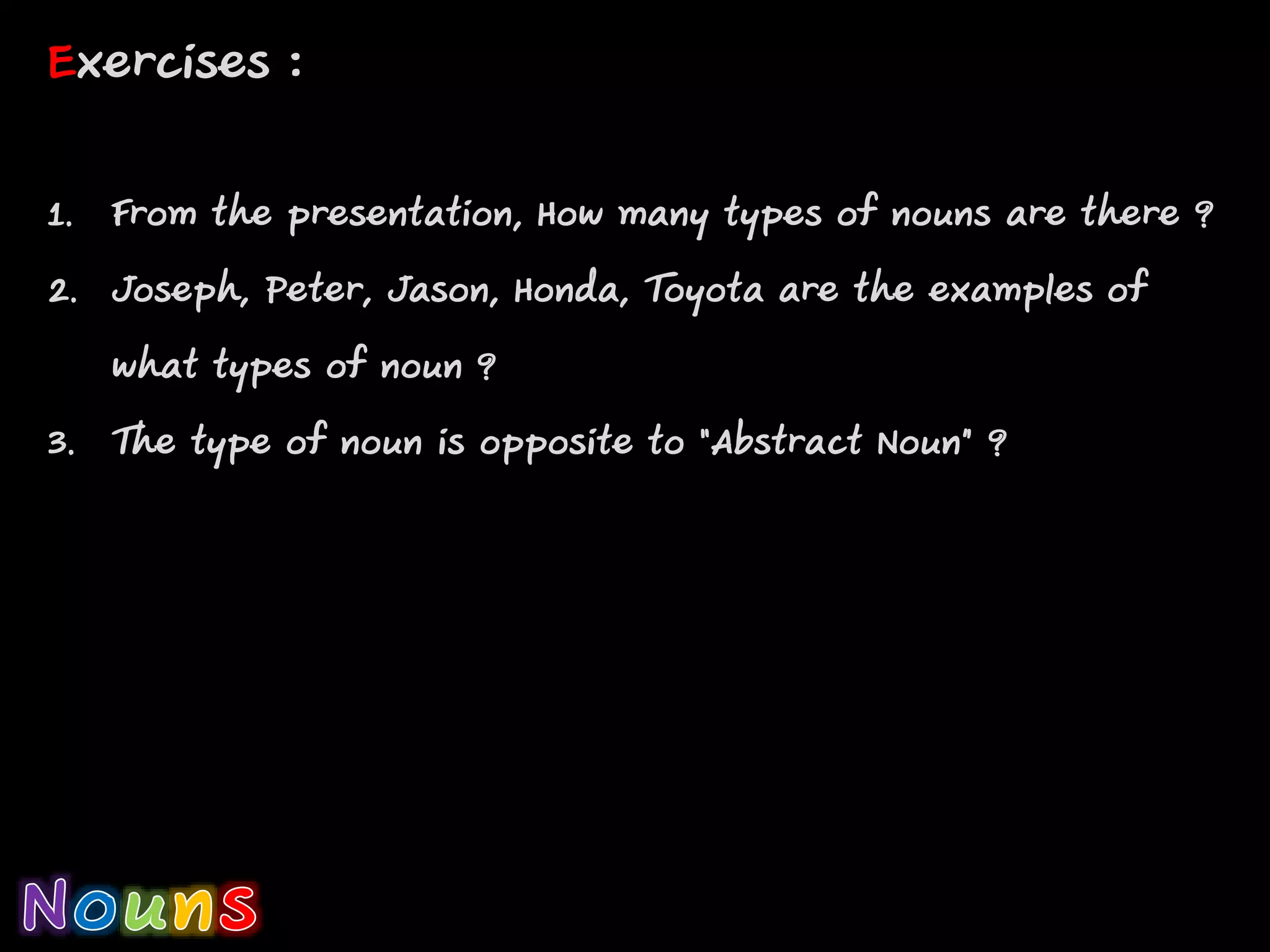 Noun & It's Types | PPTX