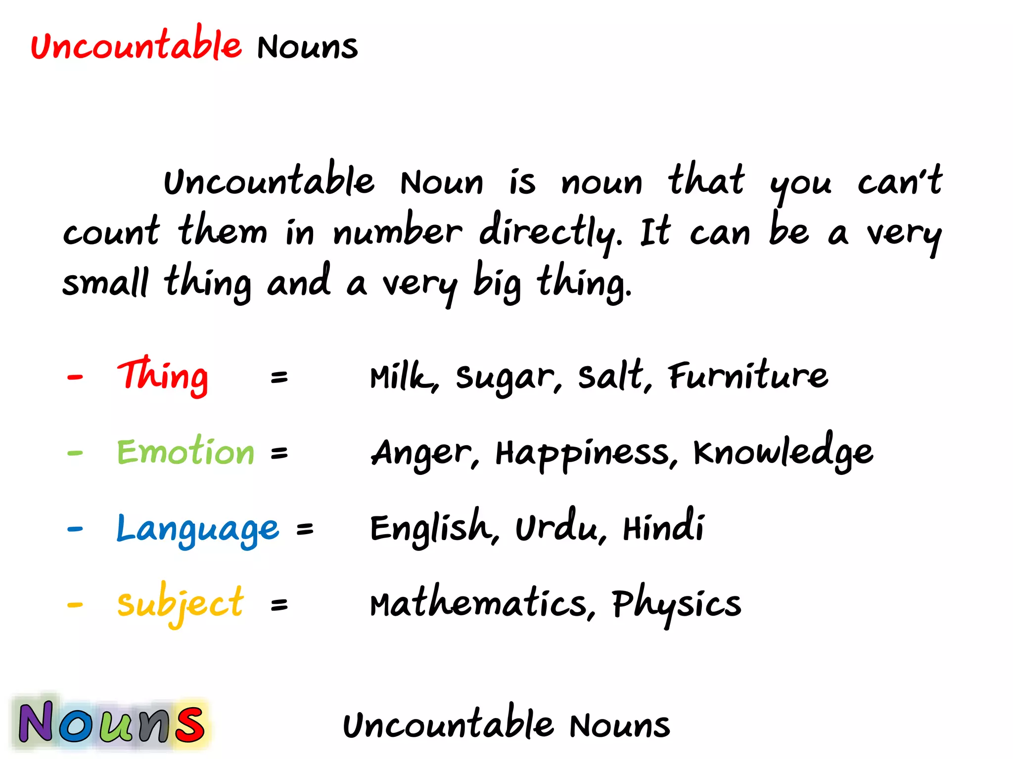 Noun & It's Types | PPTX