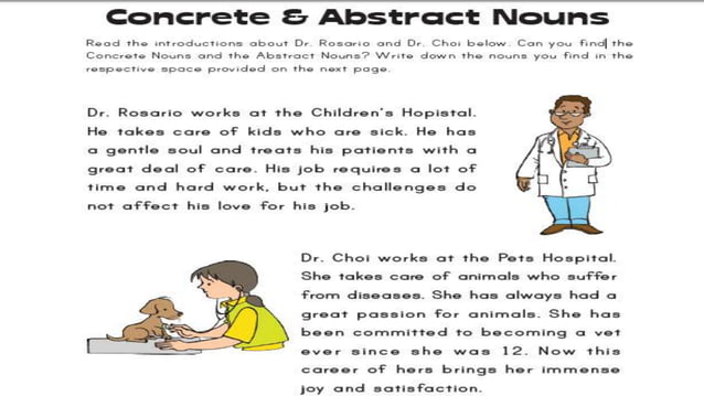 Noun-concrete noun and abstract noun | PPTX