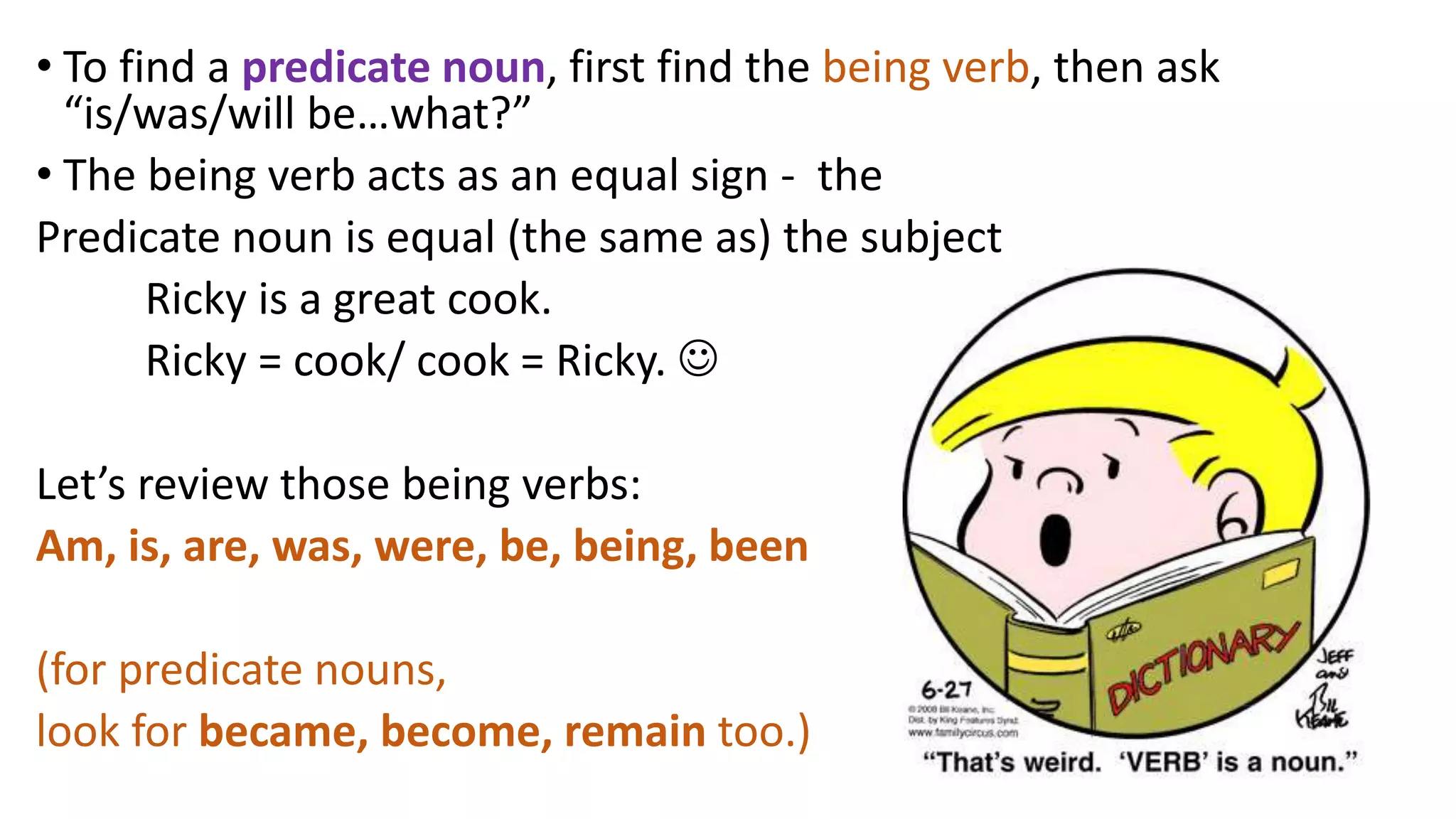 Noun functions8th gradenominative | PPT