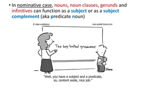 Noun functions8th gradenominative | PPT