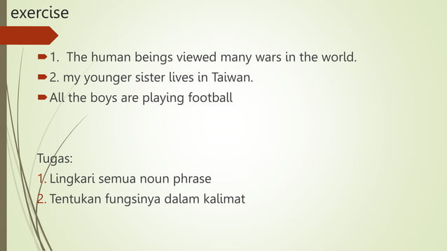 Understanding noun phrase: definition and types | PPTX