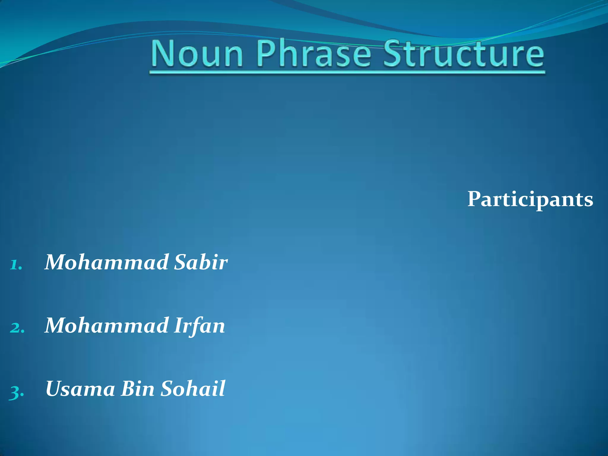 Noun phrase animated | PPT