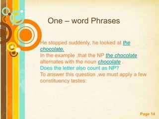 Syntax 334 Noun phrases | PPT