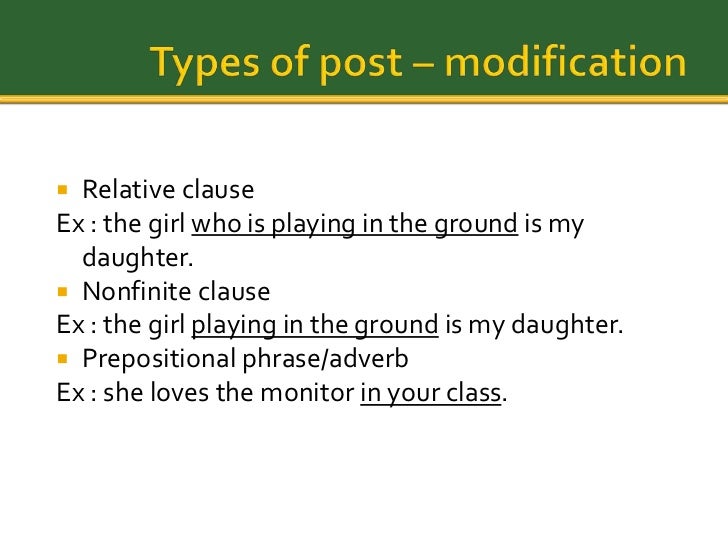 Modifying Meaning