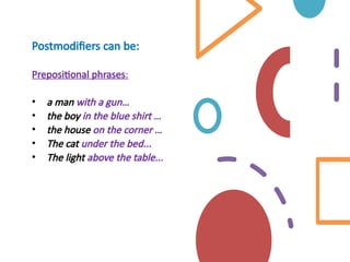 NOUN PHRASES 2025-1 (1).pptxllslssslslwwlnm | PPTX