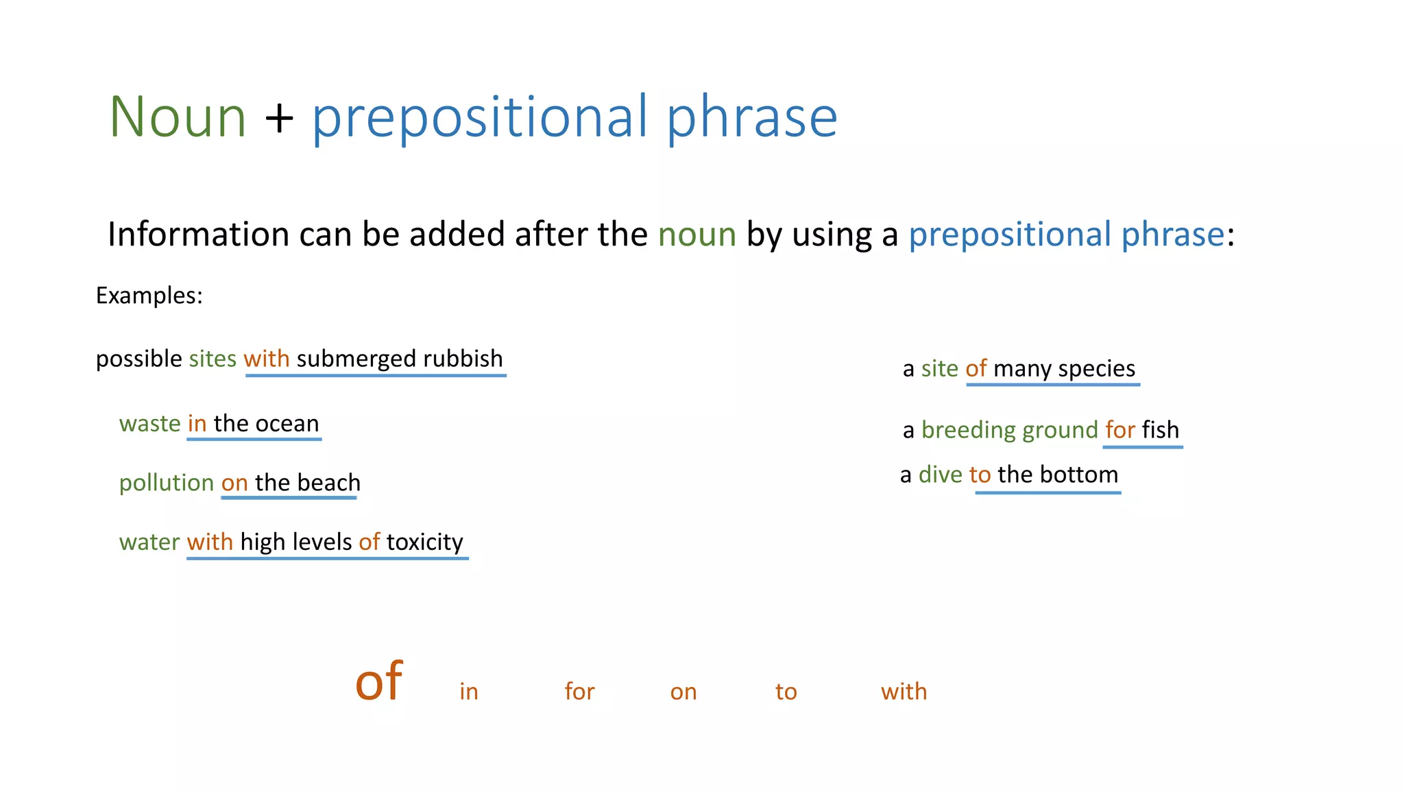Noun phrases powerpoint | PPTX
