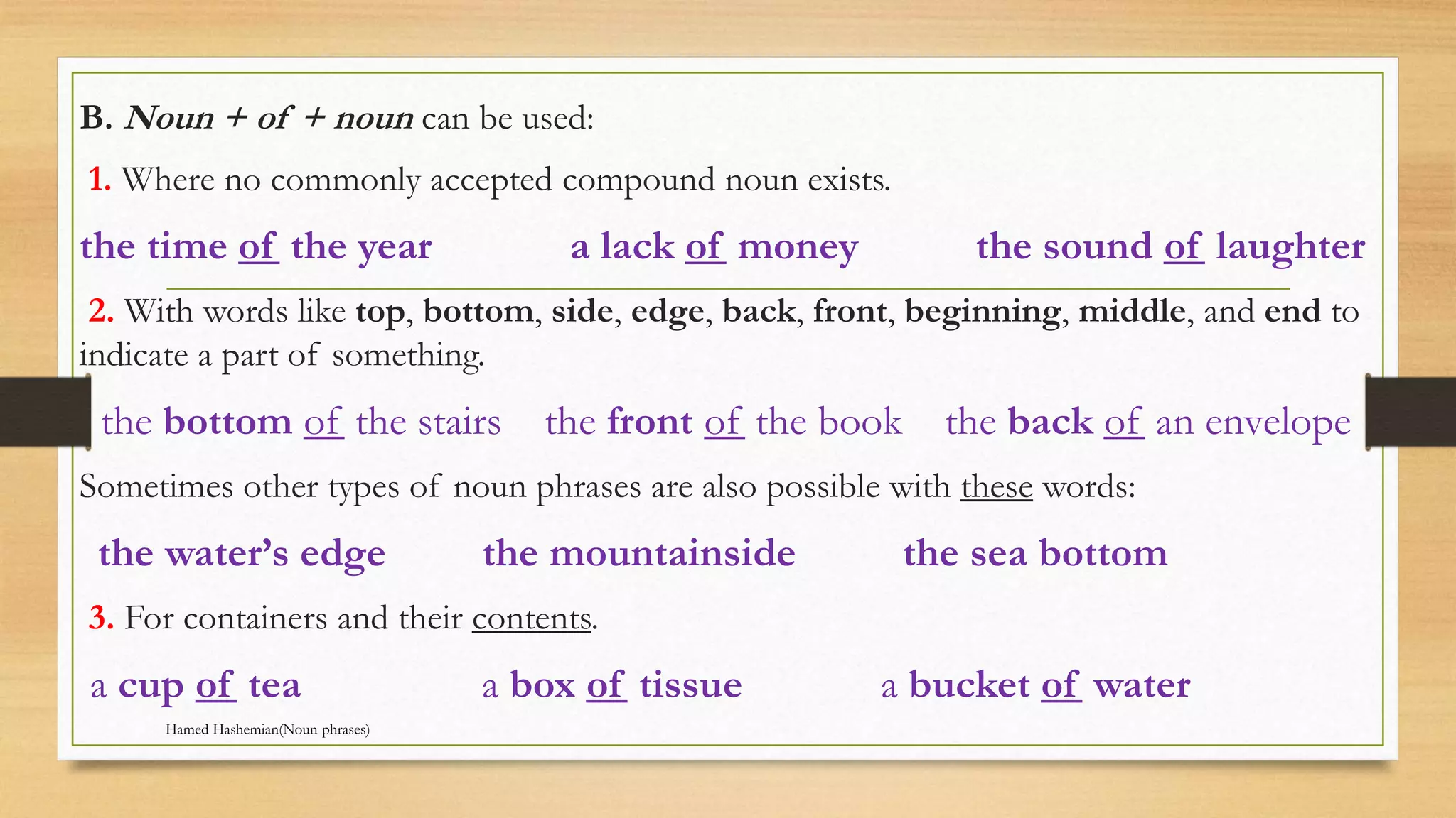 Noun phrases(unit 5) | PPTX