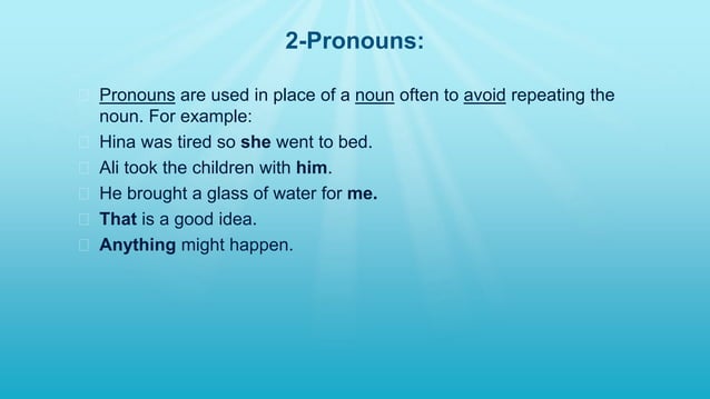 Parts of speech.. Noun,pronoun.. | PPT