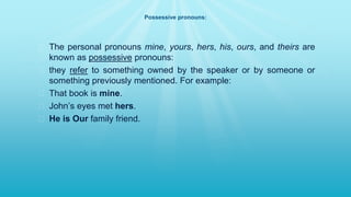 Parts of speech.. Noun,pronoun.. | PPTX