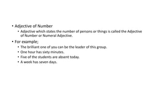 Noun pronoun and adjectives | PPTX