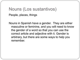 Nouns (gender) | PPTX