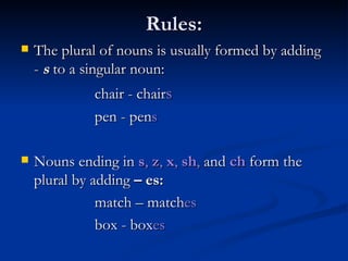 Singular and plural (942) | PPT
