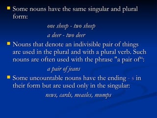 Singular and plural (942) | PPT