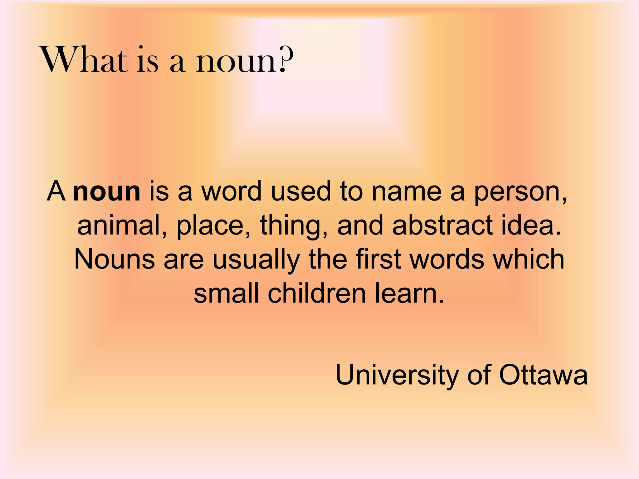 Nouns from Simona Tatar | PPT