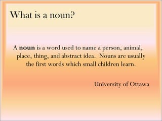 Nouns | PPT