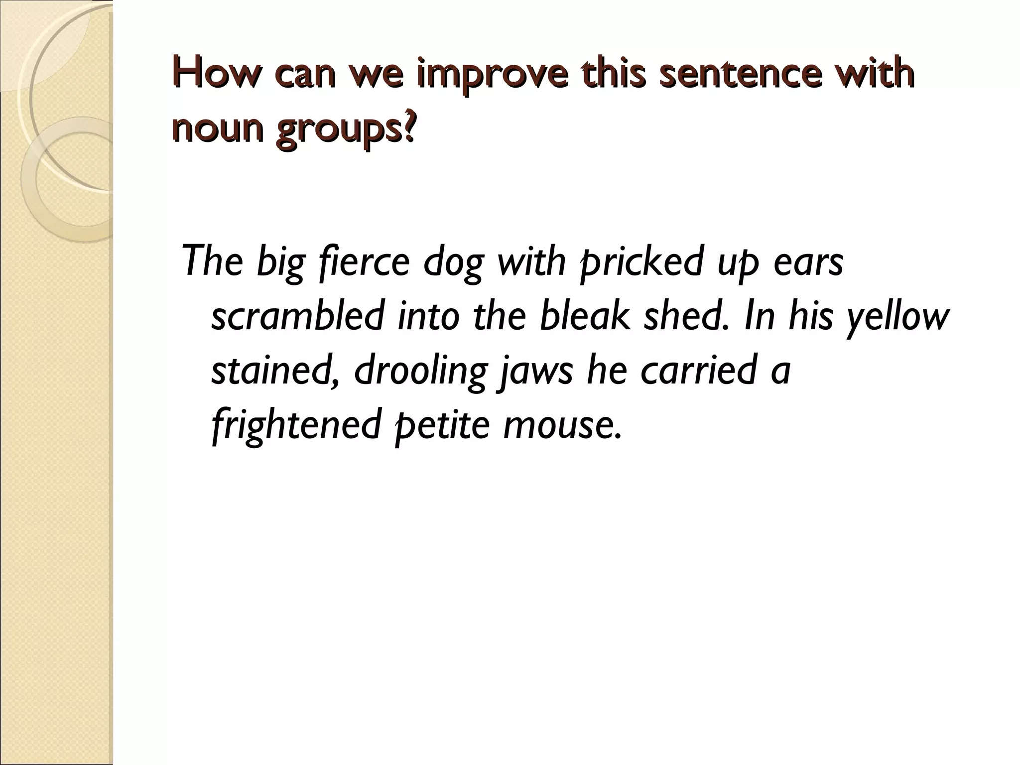 Noun Groups | PPT
