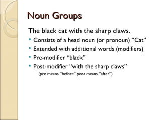 Noun Groups | PPT