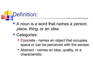 Nouns | PPT
