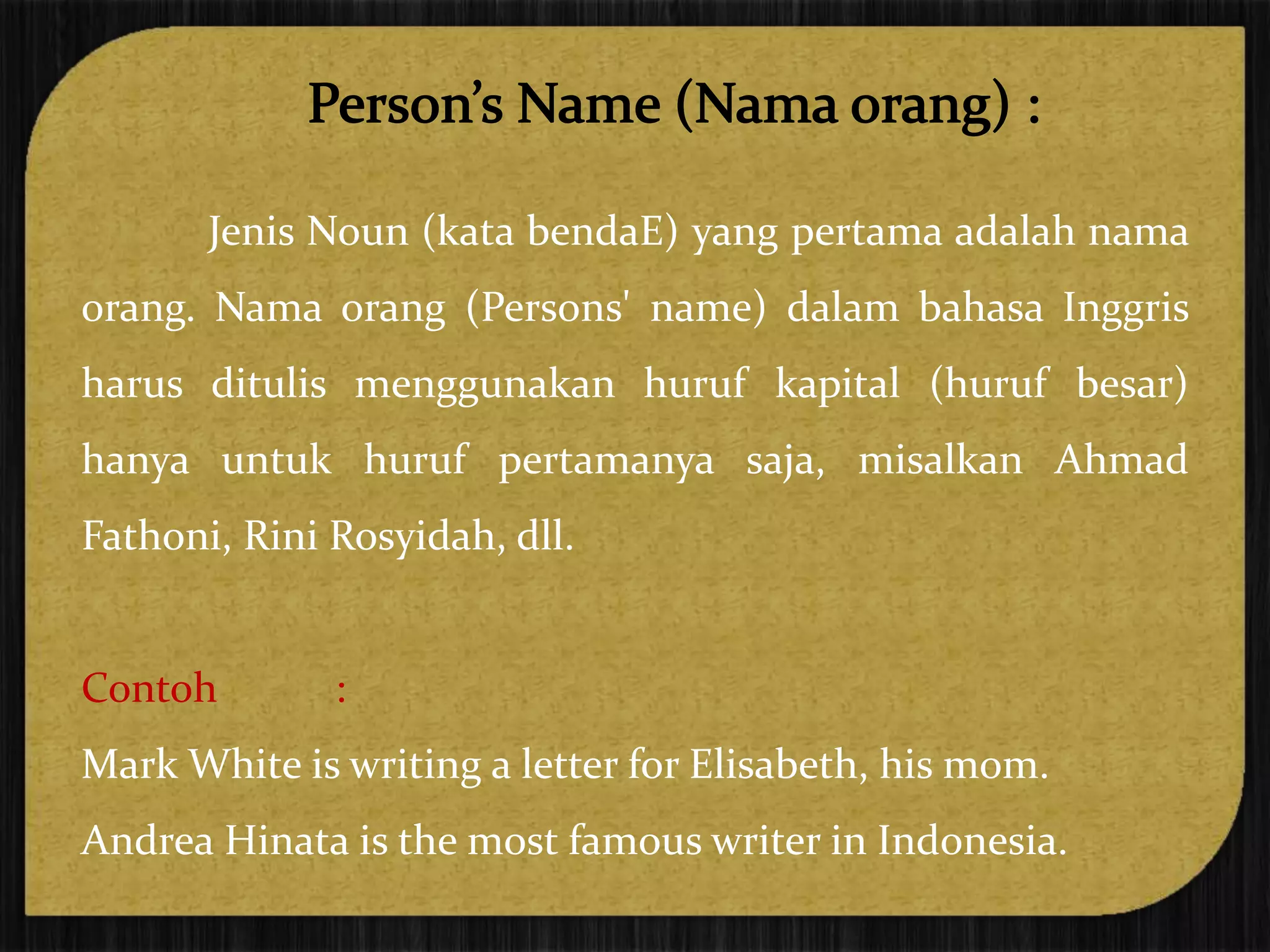 Nouns | PPTX