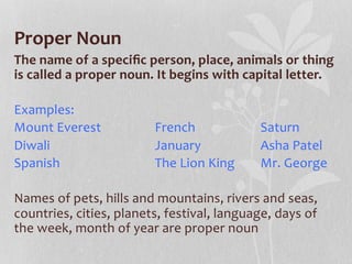 Nouns and types of nouns- English grammar | PDF