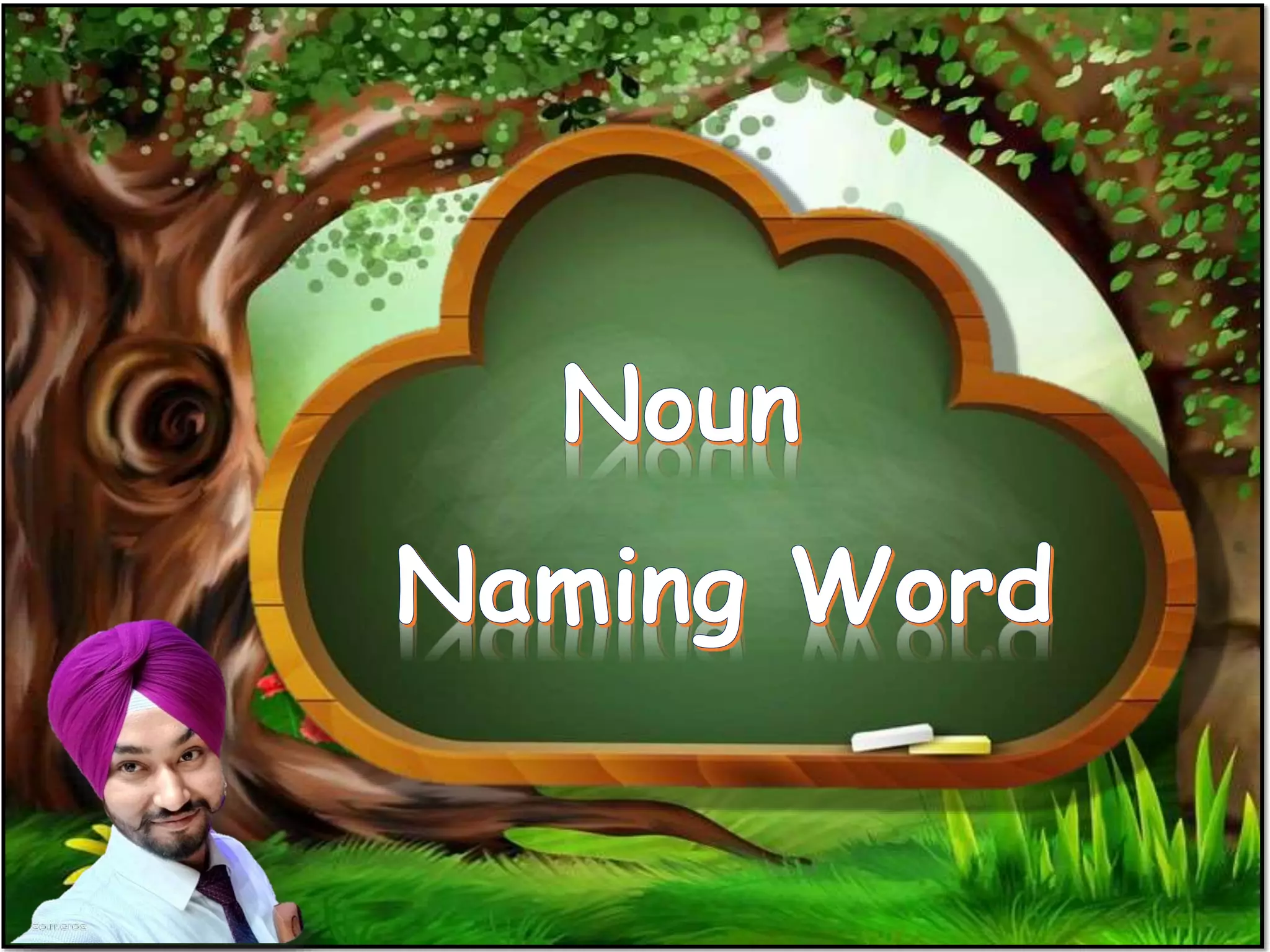 Noun and its kinds - English Grammar | Naming Words | PPTX