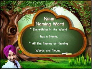Noun and its kinds - English Grammar | Naming Words | PPTX