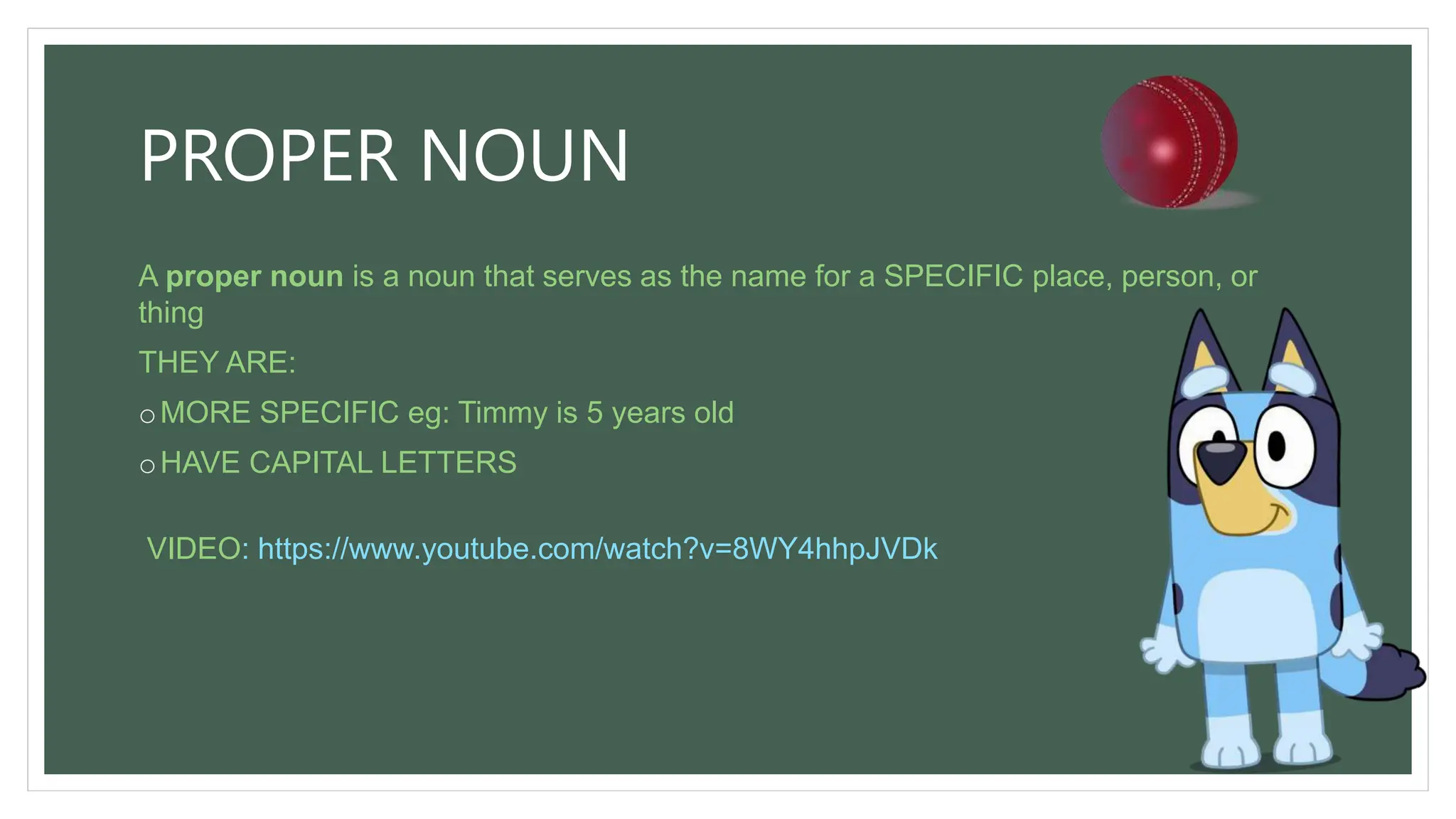 understanding Nouns and pronouns for the young children. | PPT