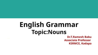 NOUNS- Classification of Nouns & Gender.pptx