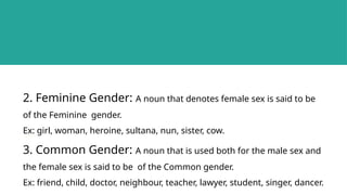 NOUNS- Classification of Nouns & Gender.pptx