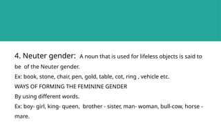 NOUNS- Classification of Nouns & Gender.pptx
