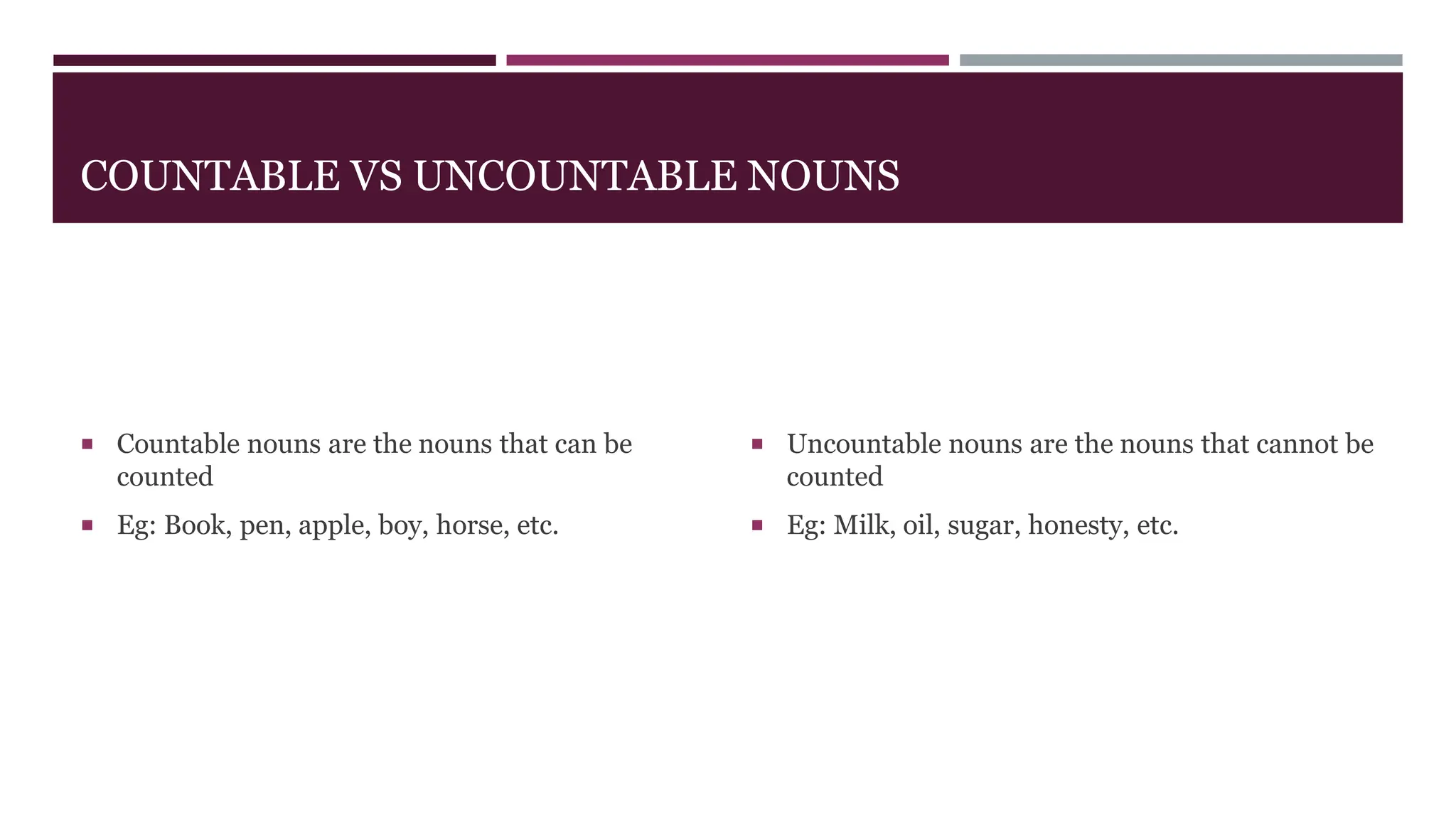 An introduction to nouns, small PPT covering the basics | PDF