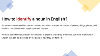 (English Grammar) Nouns - Basic English pptx | PPT